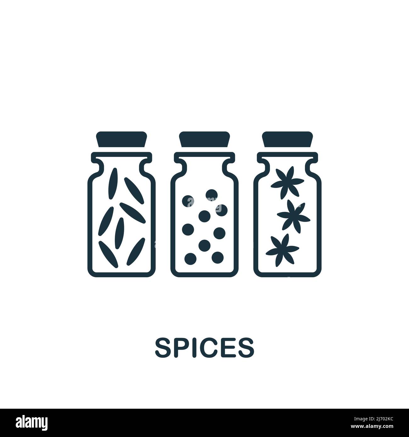 Spices icon. Monochrome simple Cooking icon for templates, web design ...