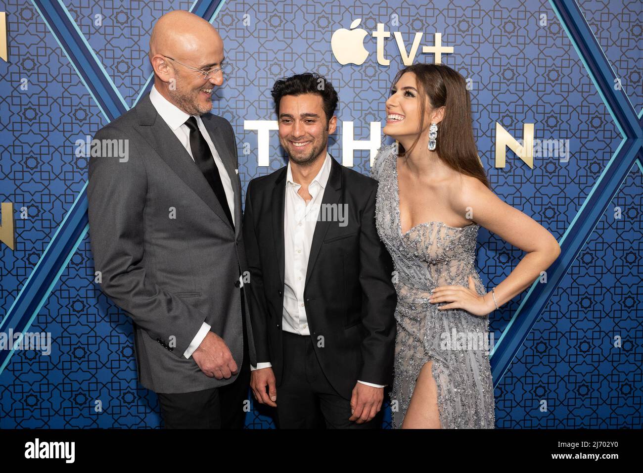 (L-R) Daniel Syrkin, Elnaaz Norouzi and Arash Marandi attend the red ...