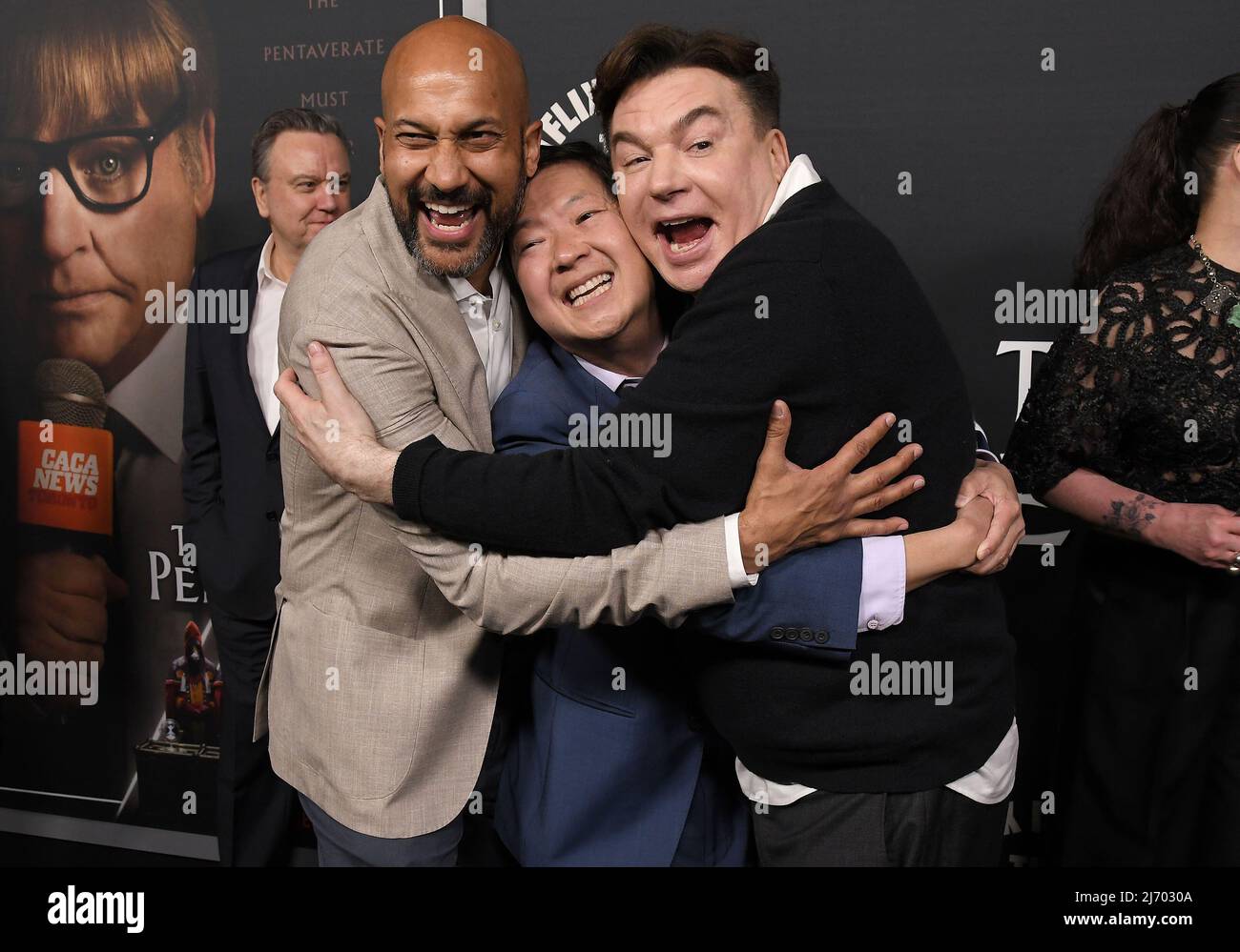 (L-R) Keegan-Michael Key, Ken Jeong & Mike Myers reunited at the ...