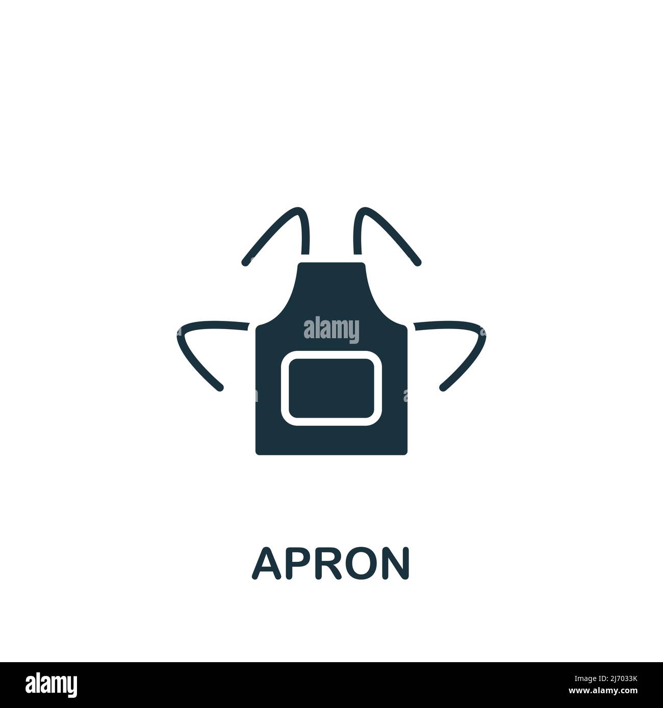 Apron icon. Monochrome simple Cooking icon for templates, web design ...