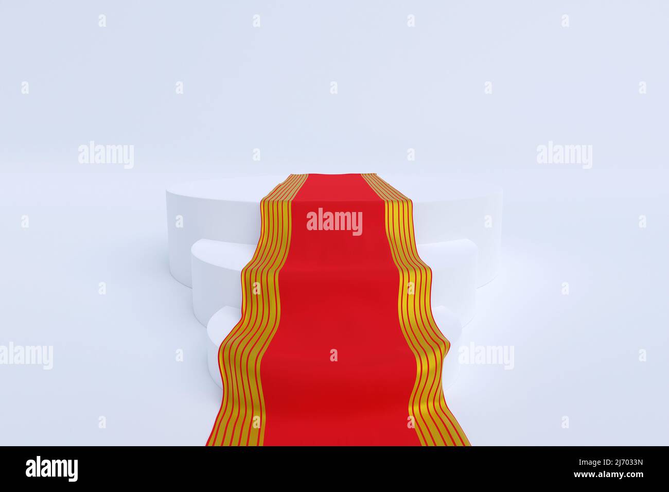 Red 3d cylinder podium hi-res stock photography and images - Alamy