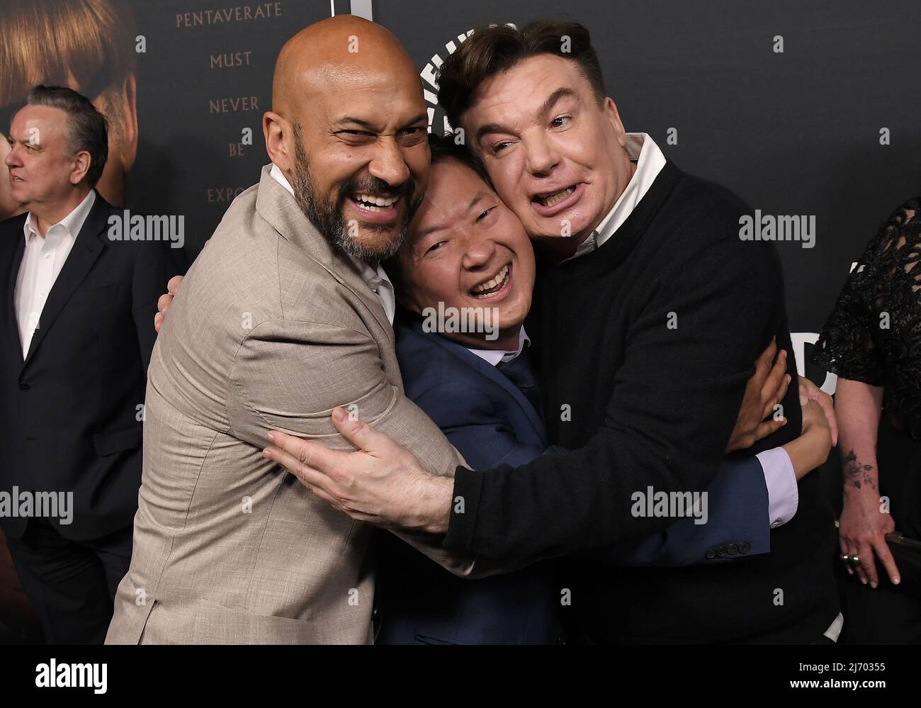 (L-R) Keegan-Michael Key, Ken Jeong & Mike Myers reunited at the ...