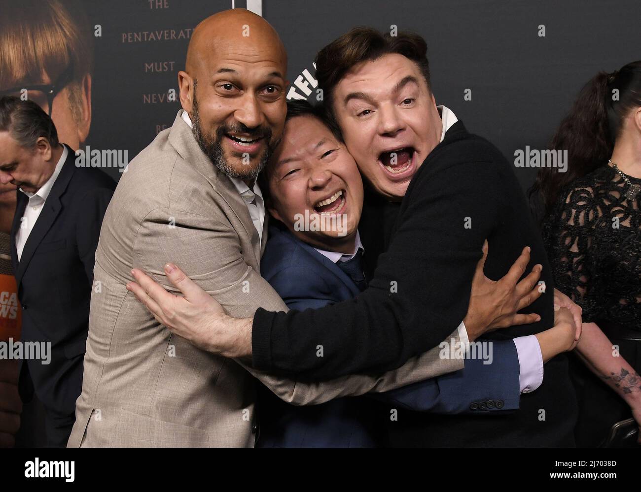 (L-R) Keegan-Michael Key, Ken Jeong & Mike Myers reunited at the ...