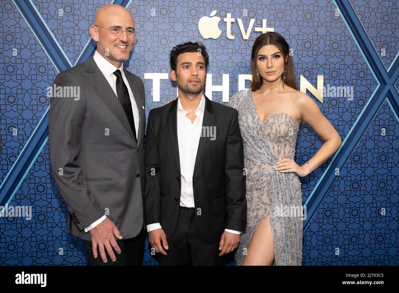 (L-R) Daniel Syrkin, Elnaaz Norouzi and Arash Marandi attend the red ...