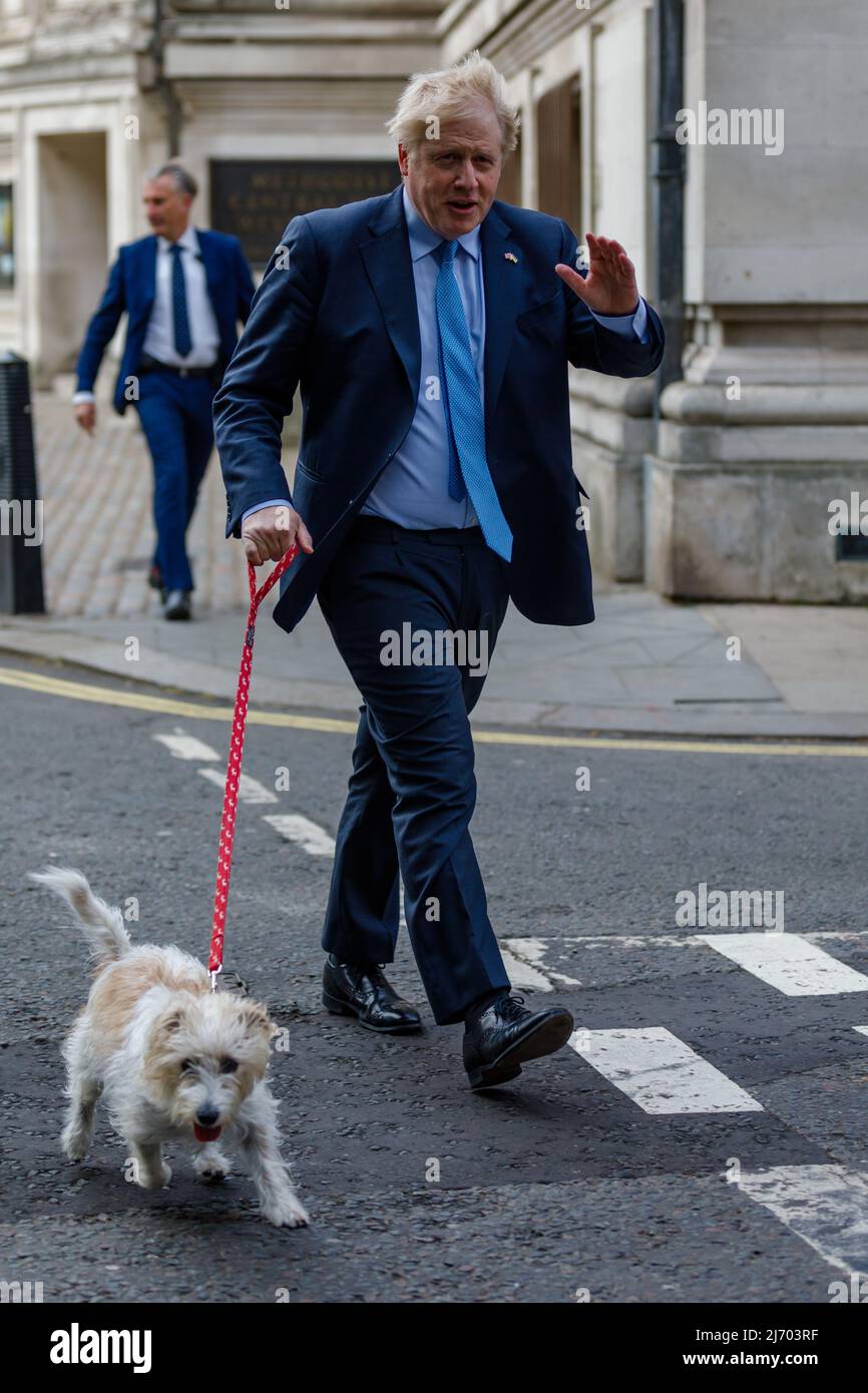 Westminster, London, UK. 5th May 2022.British Prime Minister, Boris ...