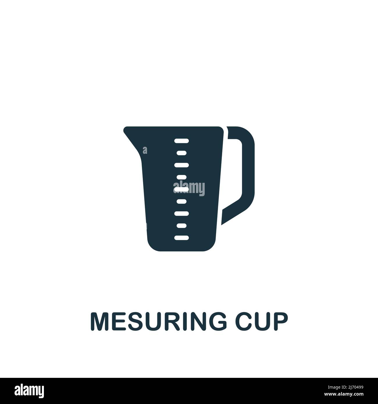 Mesuring Cup icon. Simple line element cooking symbol for templates ...