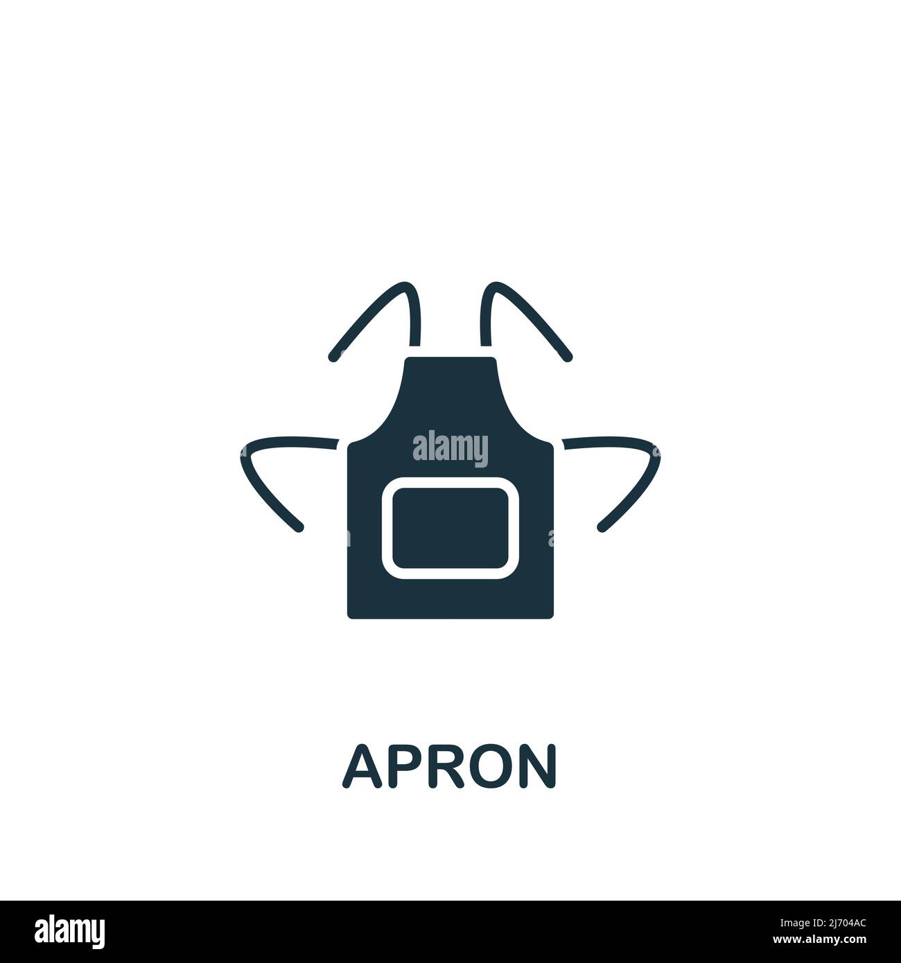 Apron icon. Simple line element cooking symbol for templates, web ...
