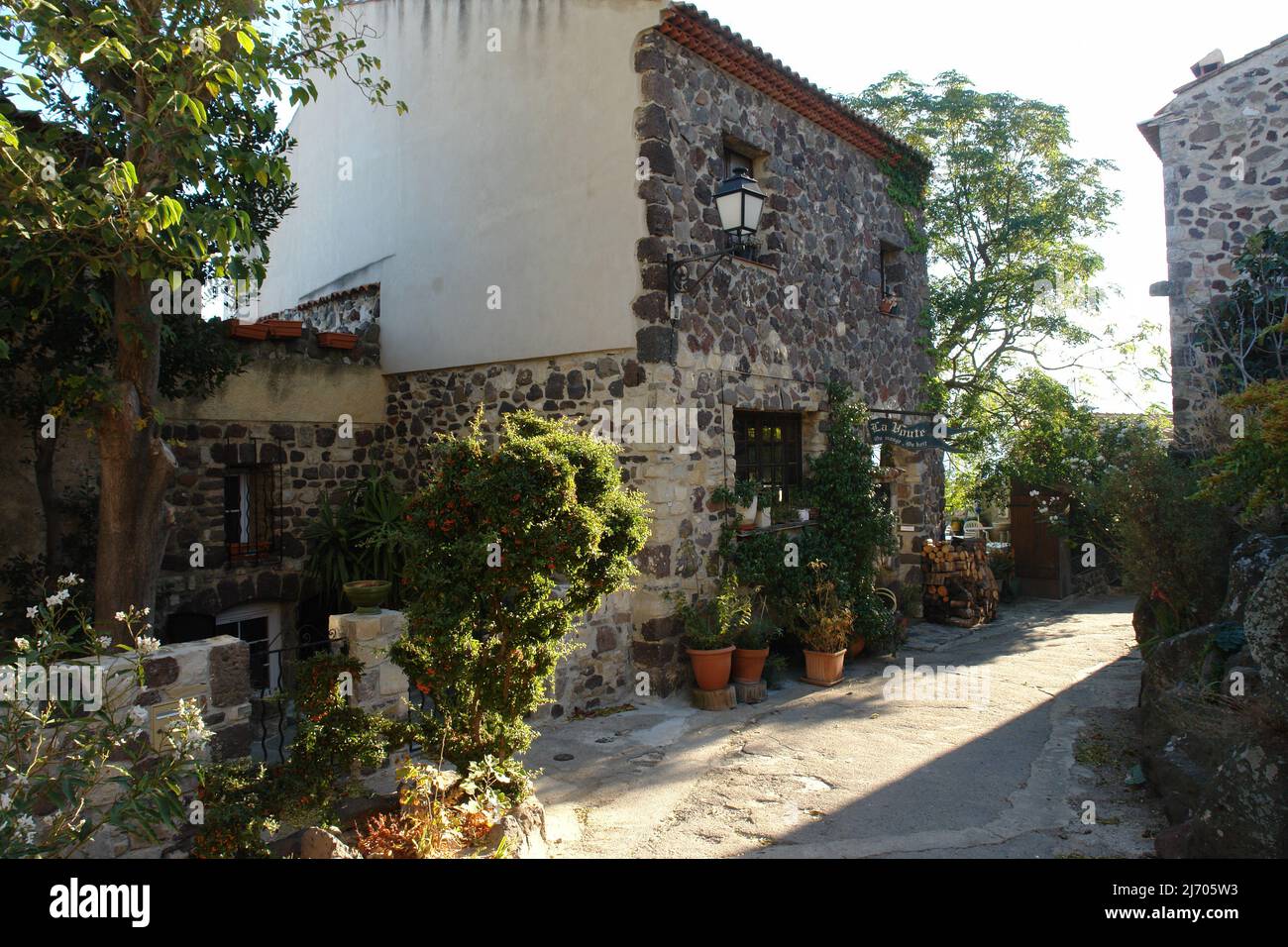 Charming little picturesque perched village of Evenos Stock Photo - Alamy