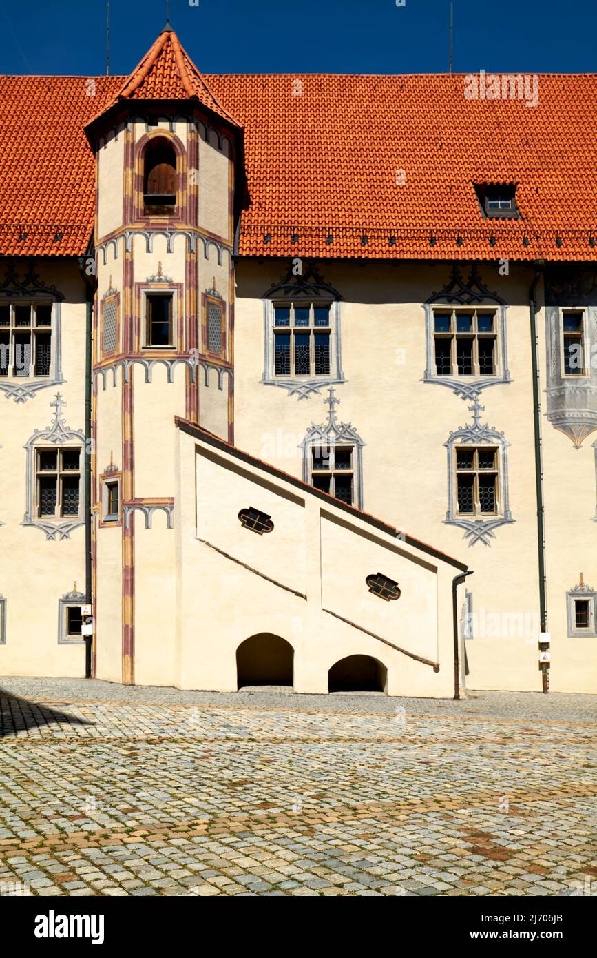 Germany Bavaria Romantic Road. Fussen. The High Castle Stock Photo - Alamy