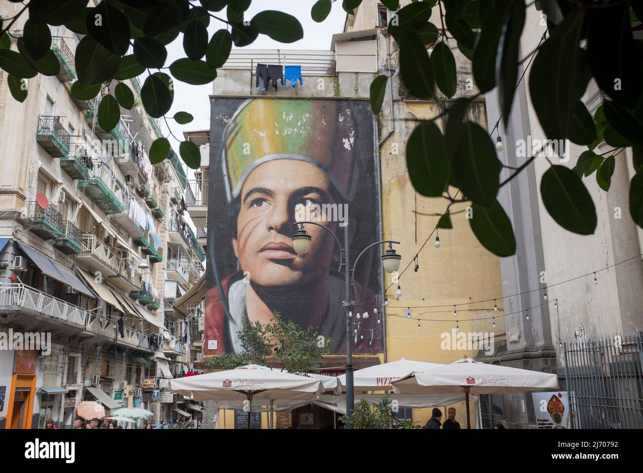 Street Mural by Jorit in Naples Italy Stock Photo - Alamy