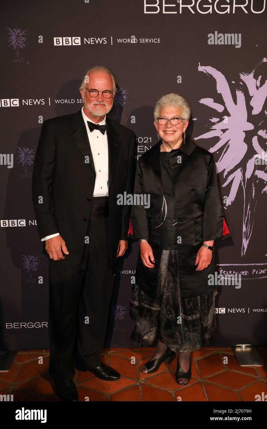 Craig Calhoun and Pamela DeLargy arrive at the Fifth Annual Berggruen ...