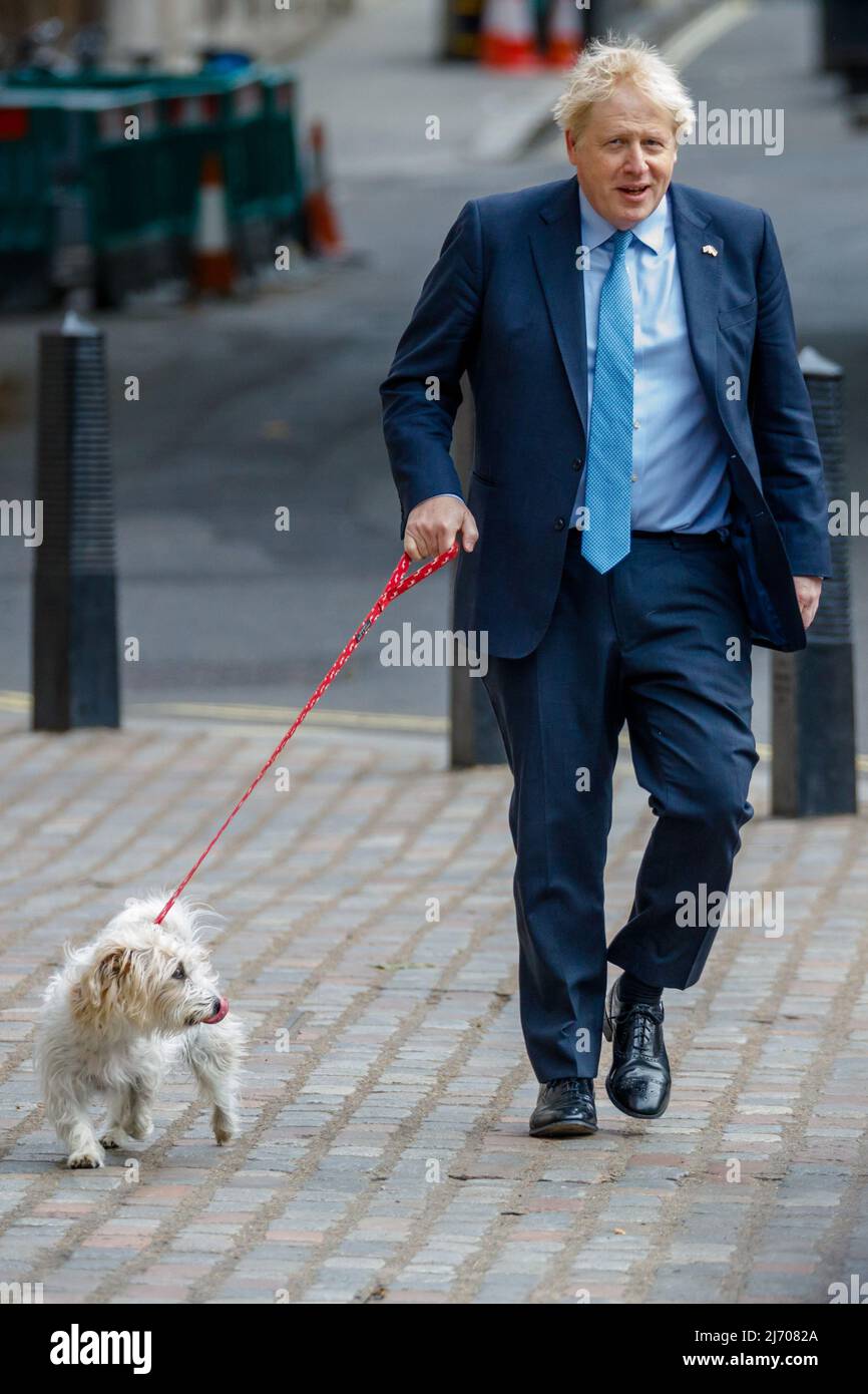Westminster, London, UK. 5th May 2022.British Prime Minister, Boris ...