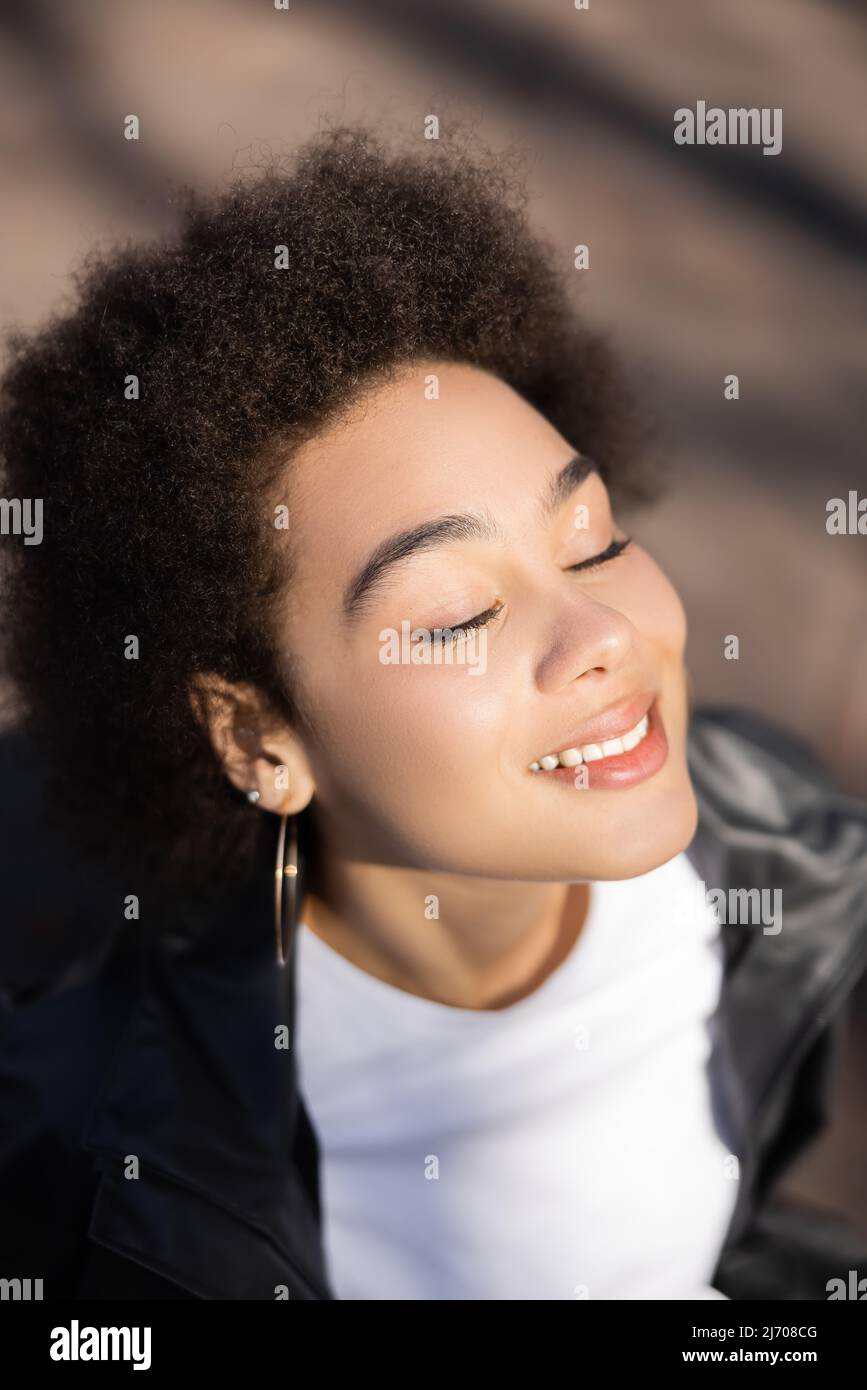Overhead view joyful african hi-res stock photography and images - Alamy