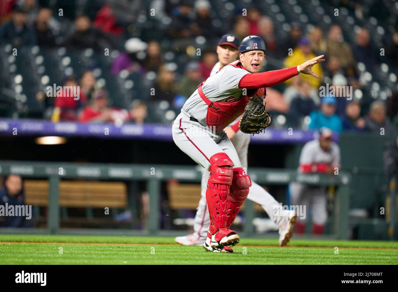 May 4 2022: Washington catcher Riley Adams (15) in action during the ...