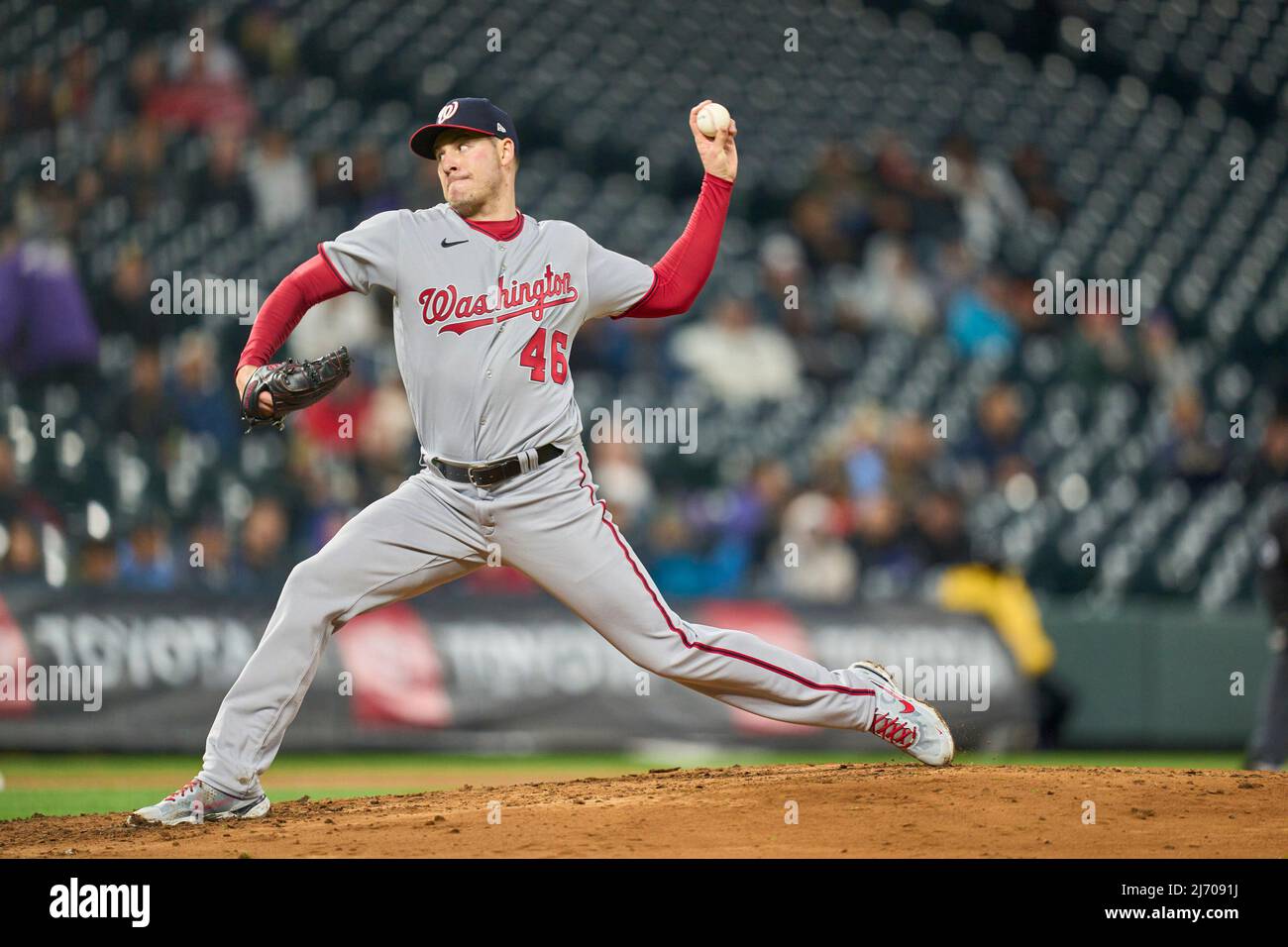 May 4 2022: Washington pitcher Patrick Corbin (46) makes a pitch during ...