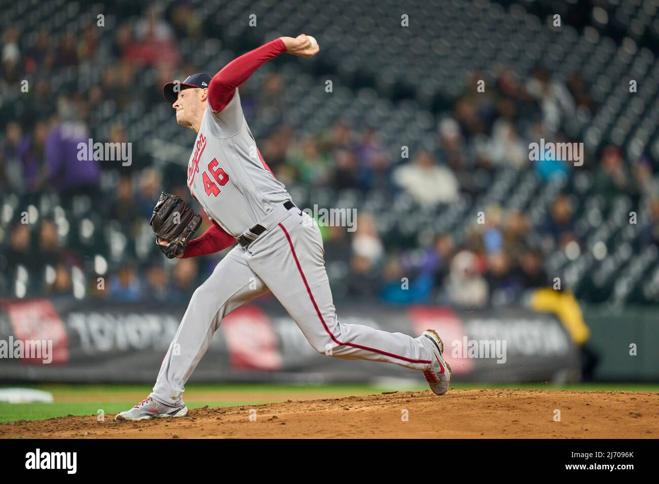 May 4 2022: Washington pitcher Patrick Corbin (46) makes a pitch during ...
