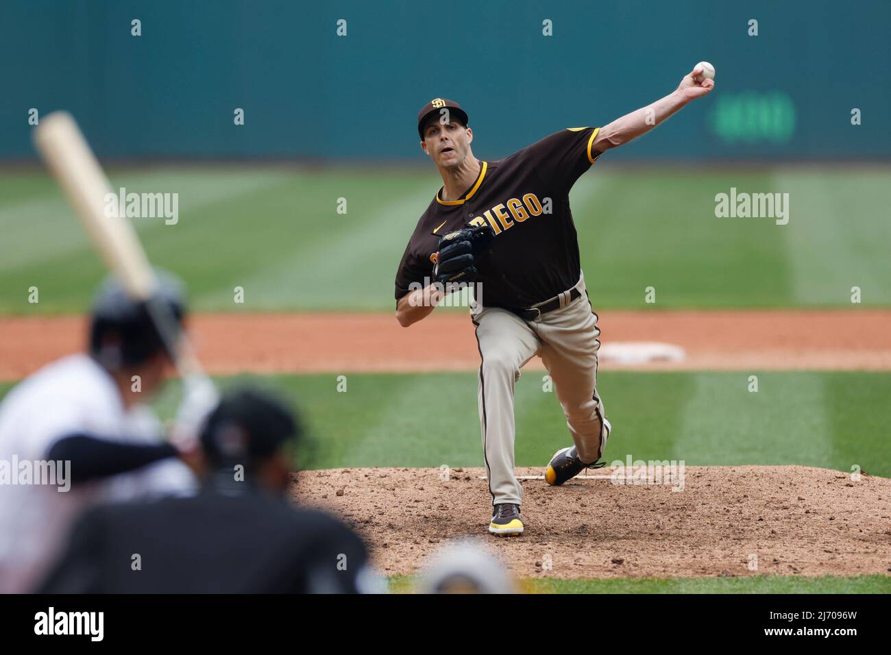 Cleveland, Ohio. 4th May, 2022. San Diego Padres relief pitcher Taylor ...