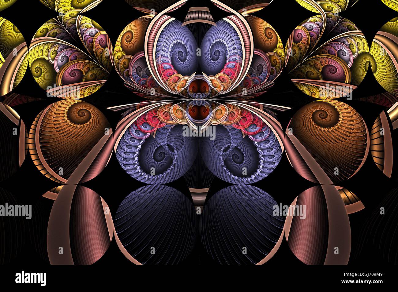 Computer generated fractal artwork for creative art,design and ...