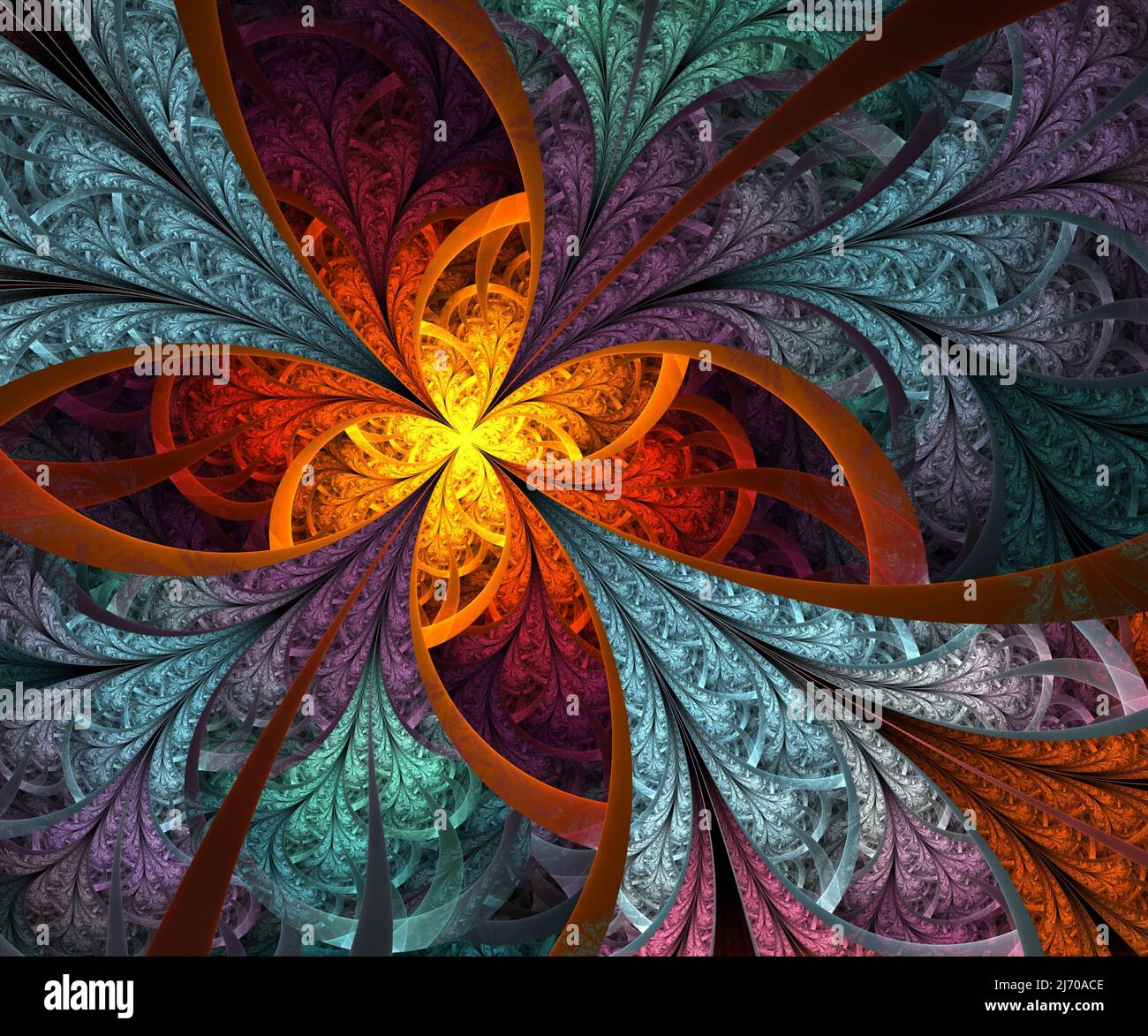 Computer generated fractal artwork for creative art,design and ...