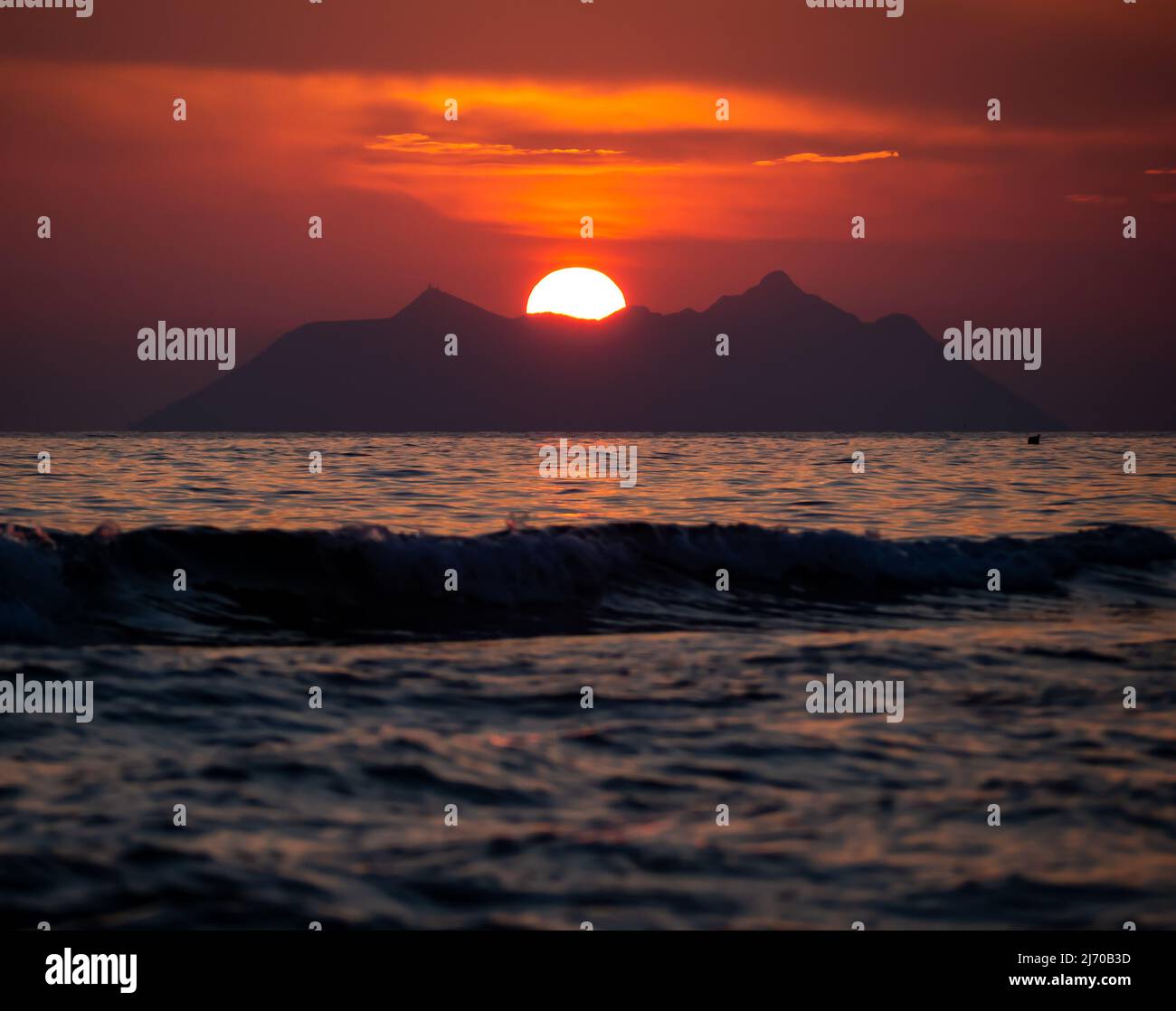 Sun goes down Stock Photo - Alamy