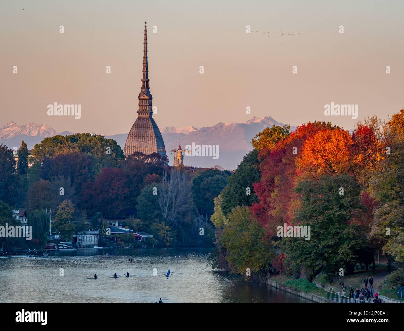 Valentino Park with the Mole Antonelliana in Turin Stock Photo - Alamy
