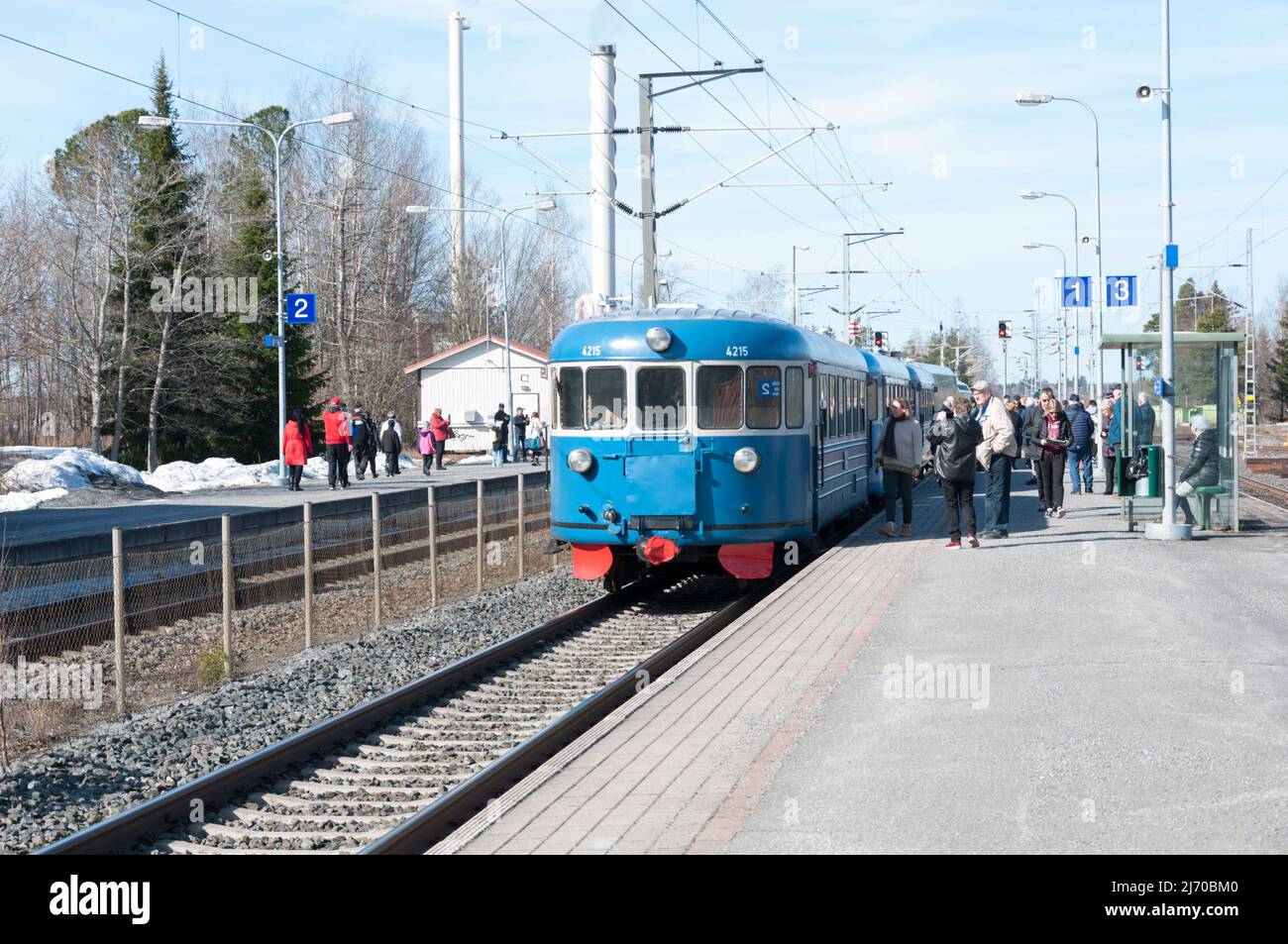 Lättähattu Train in Vammala Railway Station Finland Stock Photo - Alamy