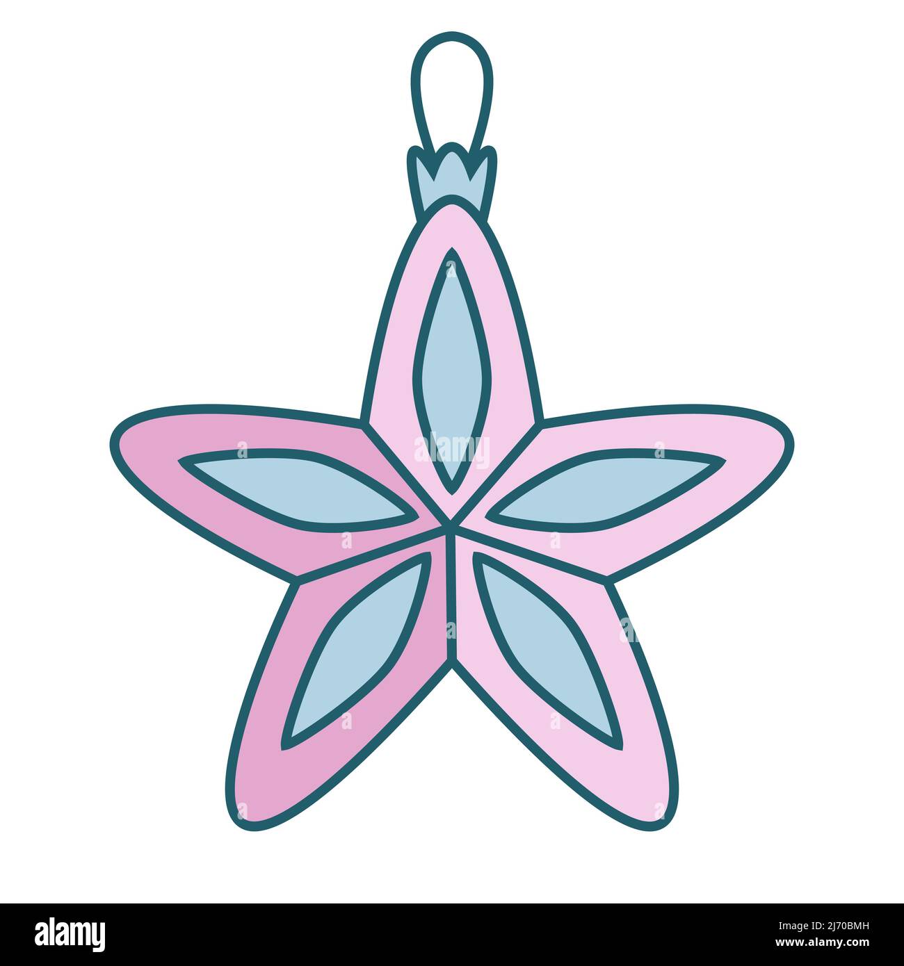 Holiday star in glass Stock Vector Images - Alamy