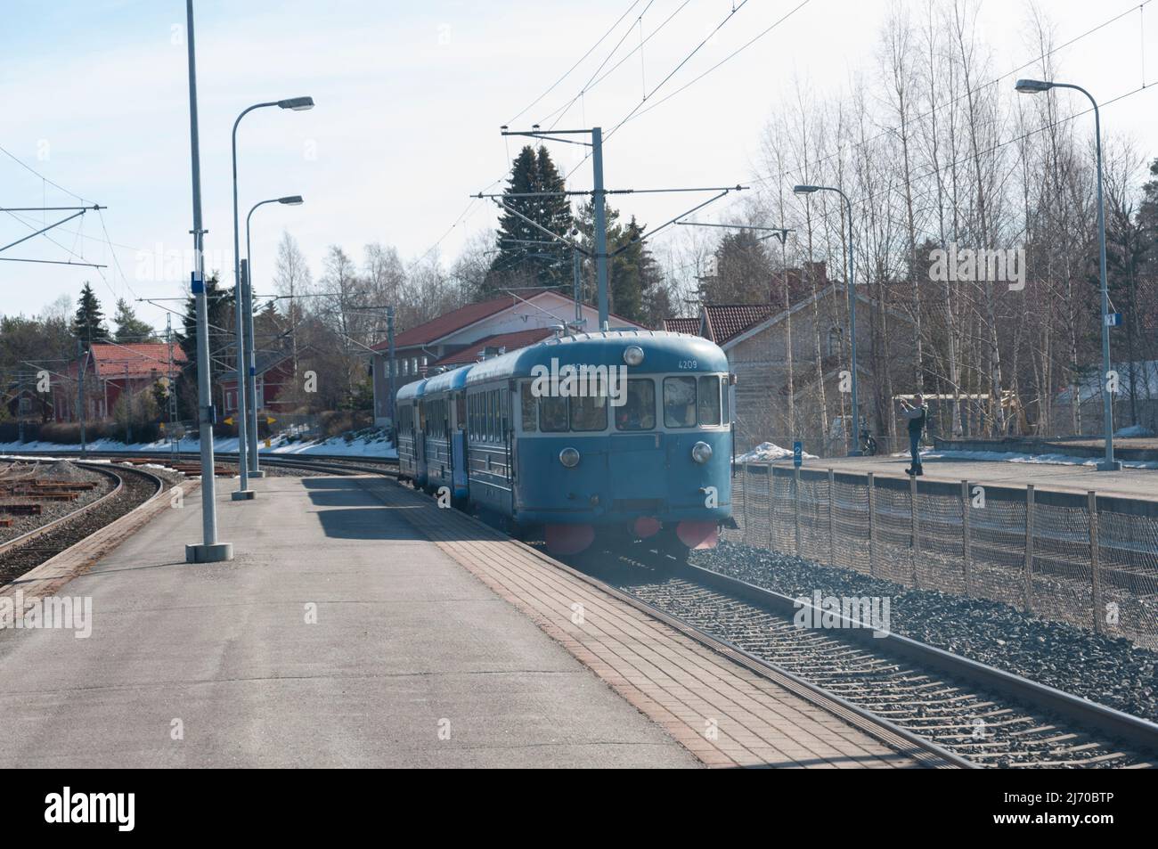 Lättähattu Train in Vammala Railway Station Finland Stock Photo - Alamy