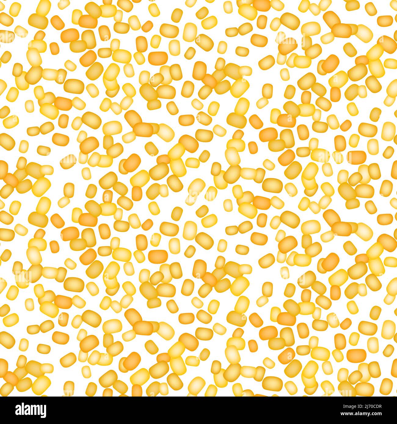 Corn kernels. Seamless pattern of ripe corn seeds on white background ...