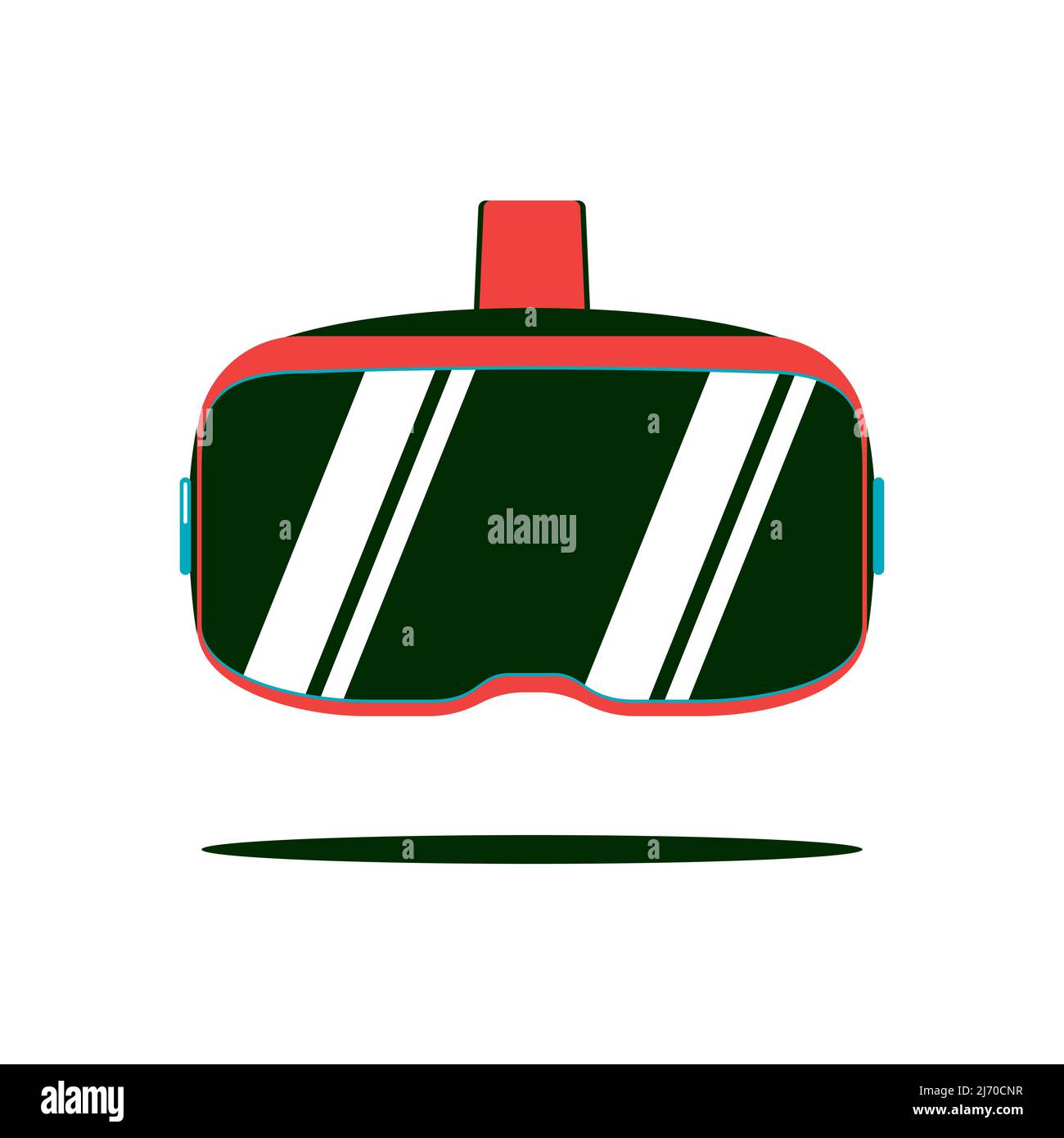 VR AR Design for web page. Virtual reality headset Stock Vector Image ...