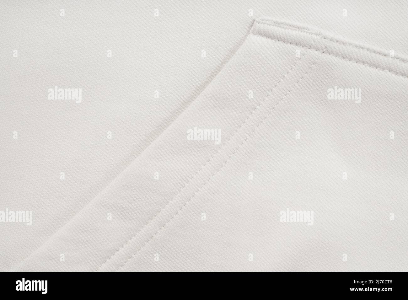 Closeup of cotton sweatshirt fabric texture of white clothes Stock ...