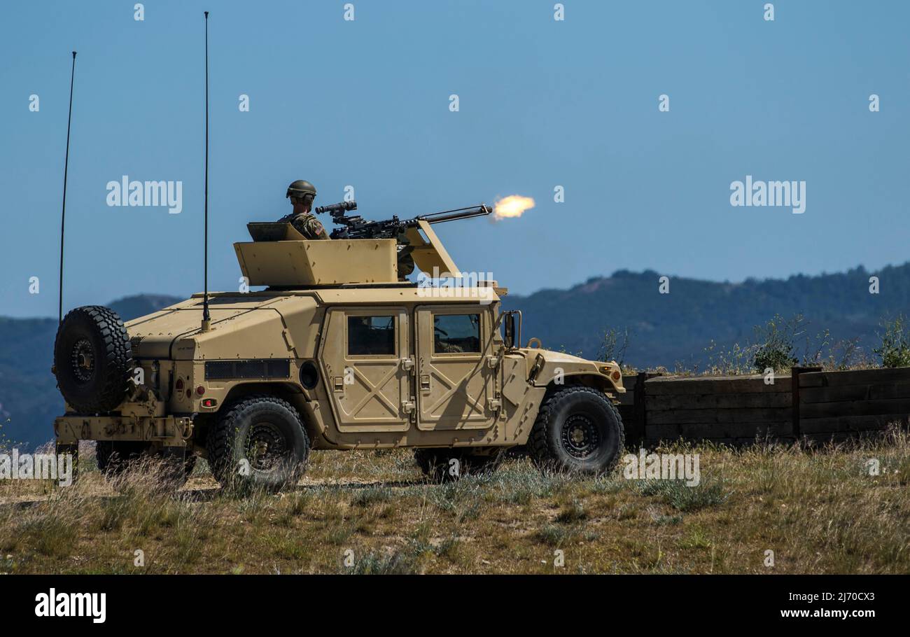Soldiers from the 11th Military Police Brigade fire blanks during the ...