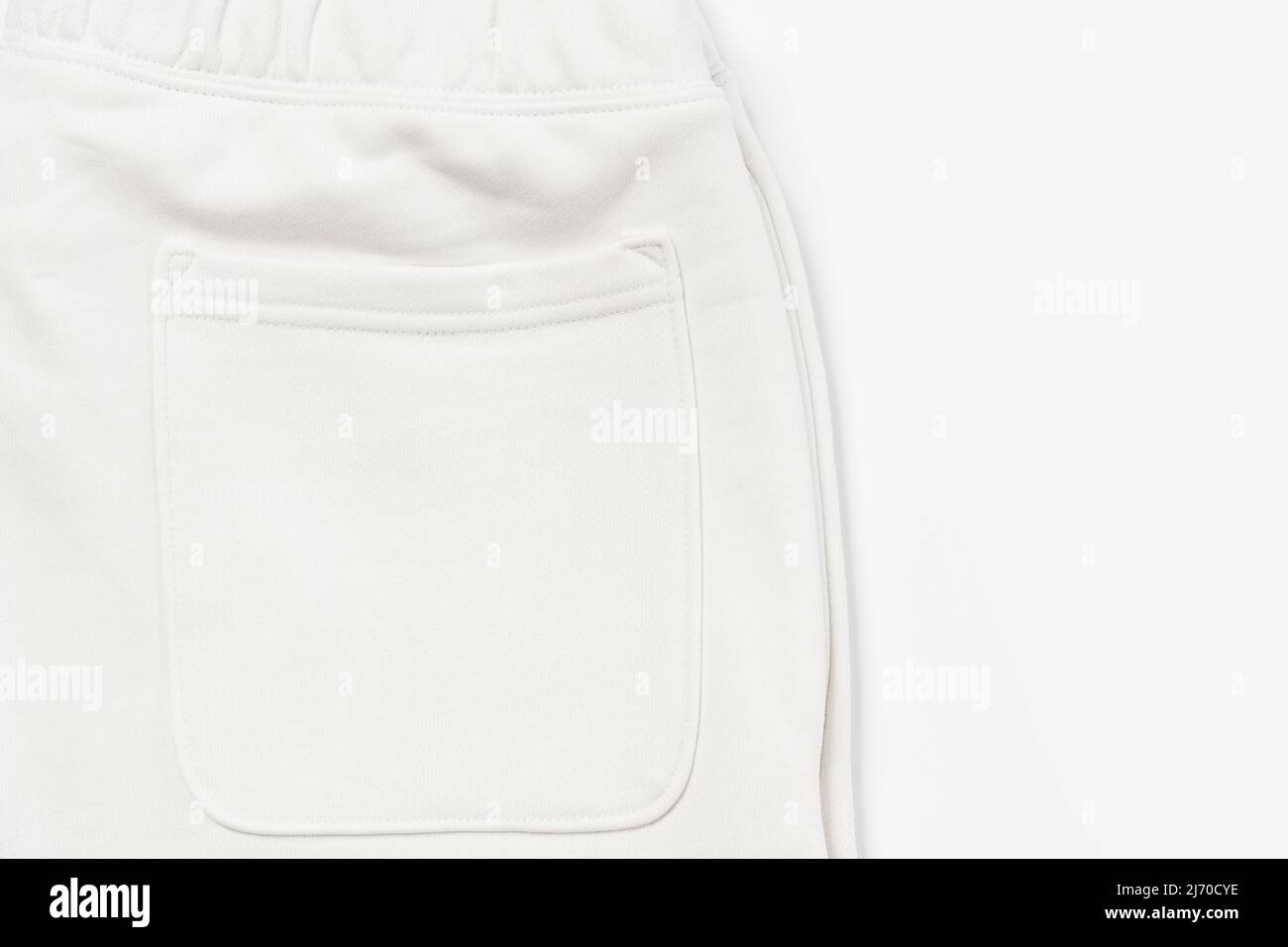 Cotton fabric texture of a white sweatpants Stock Photo - Alamy