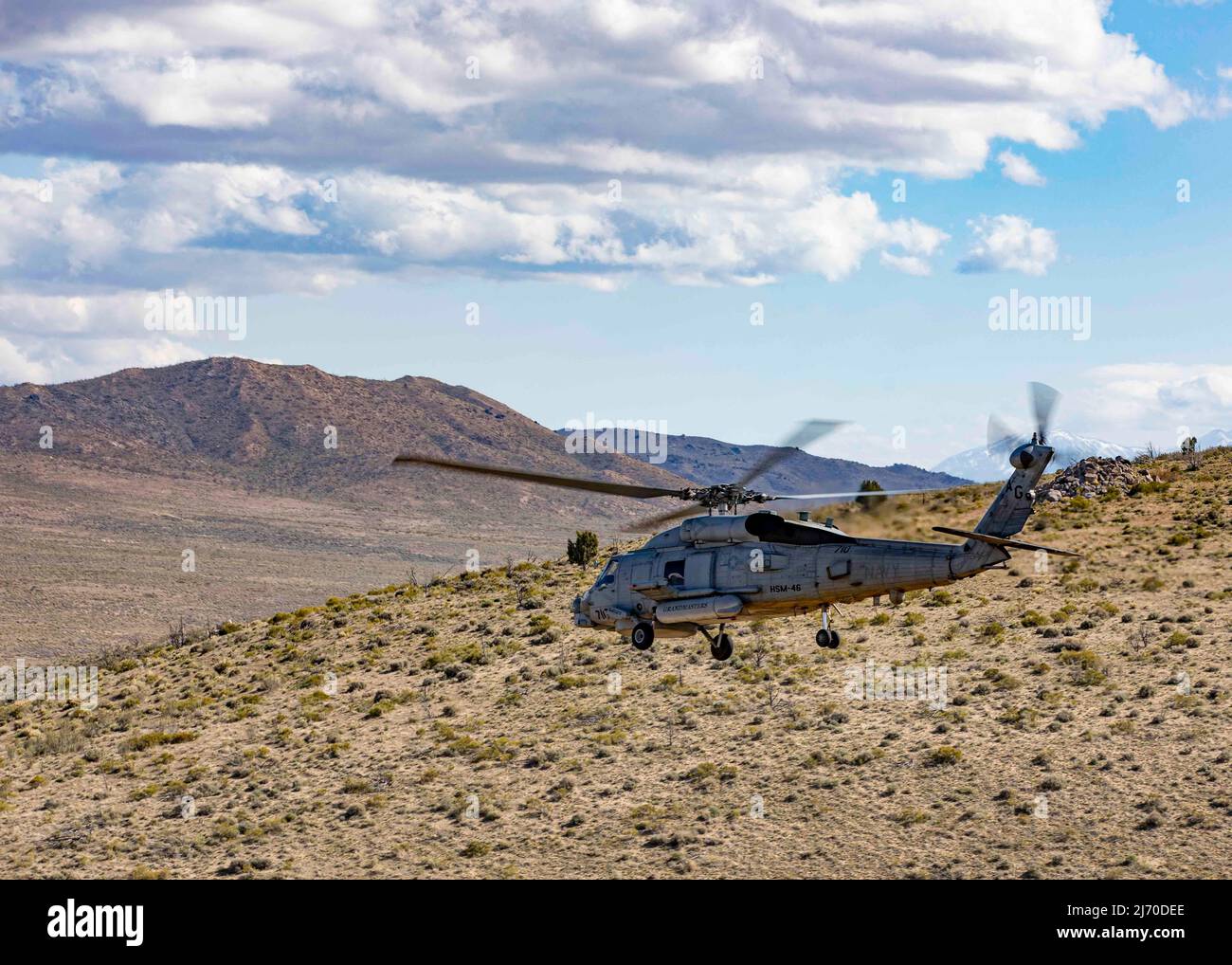 An Mh-60R Seahawk attached to Helicopter Maritime Strike Squadron (HSM ...