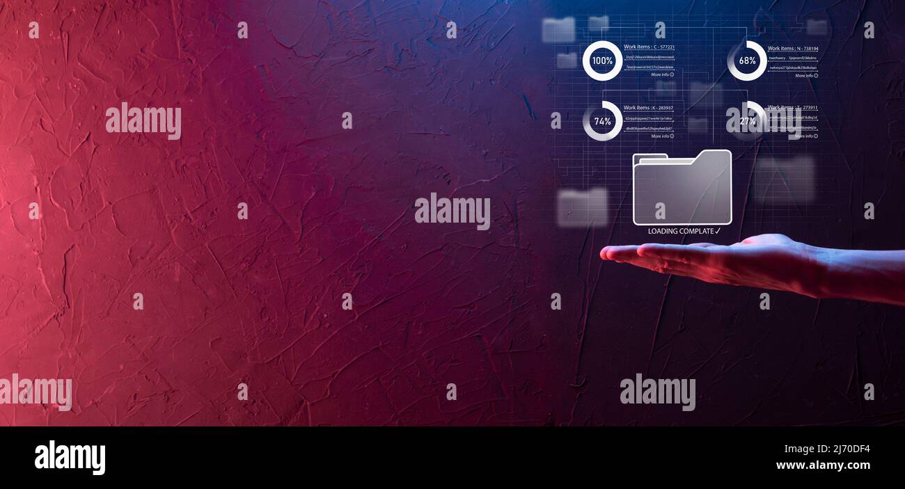 Business developer hand using board framework on virtual modern ...