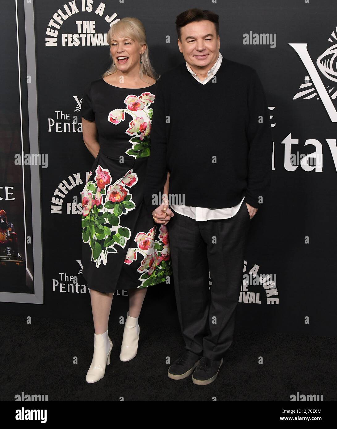(L-R) Kelly Tisdale and Mike Myers at the Netflix’s THE PENTAVERATE ...