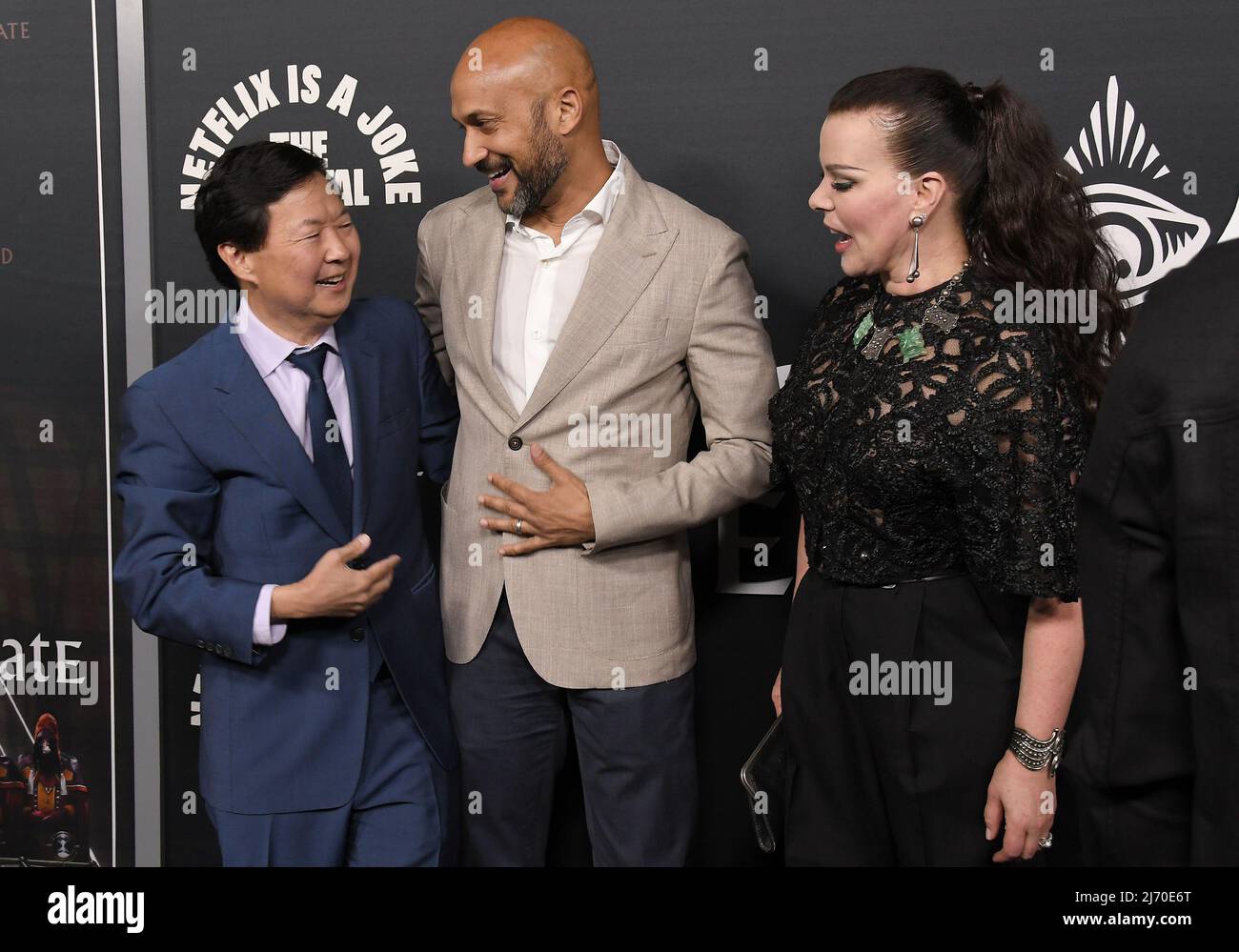 (L-R) Ken Jeong, Keegan-Michael Key & Debi Mazar at the Netflix’s THE ...