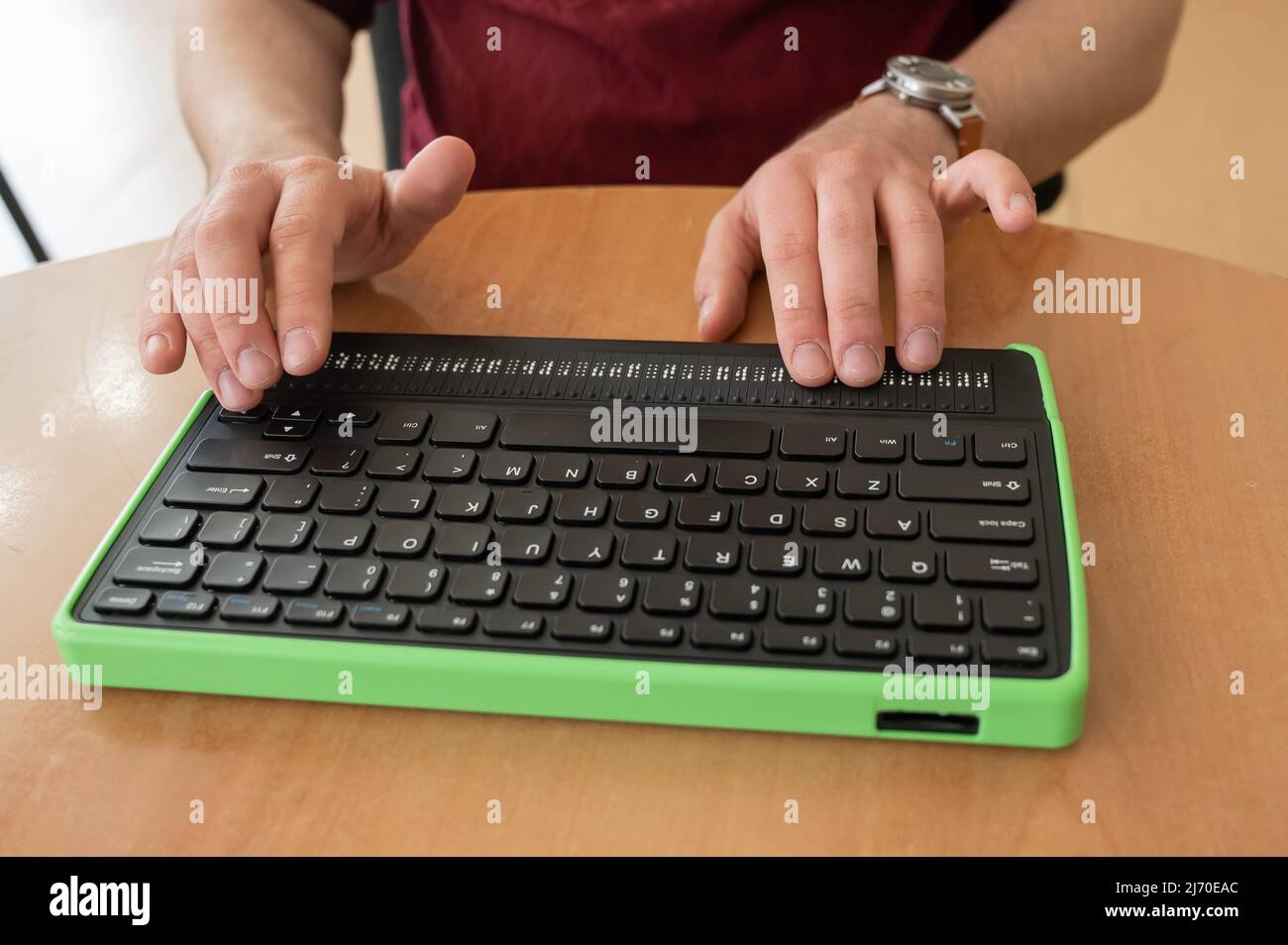 Visual impairment reading computer hi-res stock photography and images ...