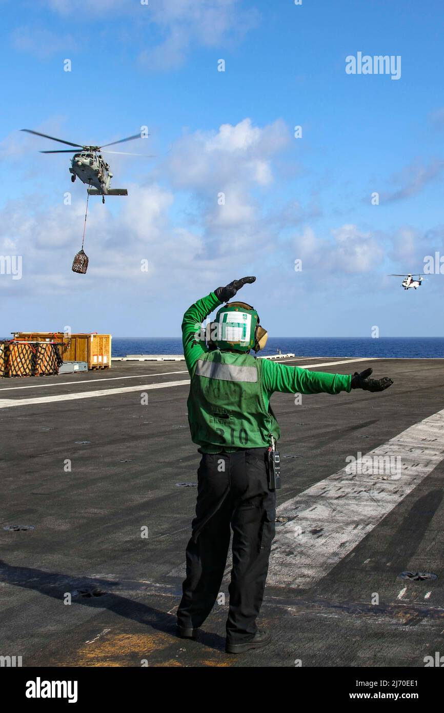 PHILIPPINE SEA (April 28, 2022) Aviation Machinist’s Mate 2nd Class ...