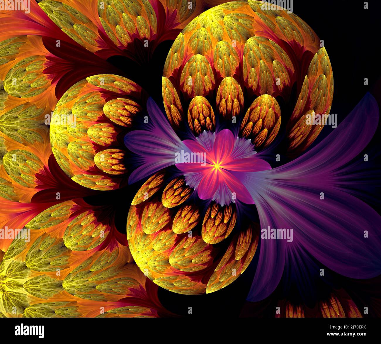 Computer generated fractal artwork for creative art,design and ...