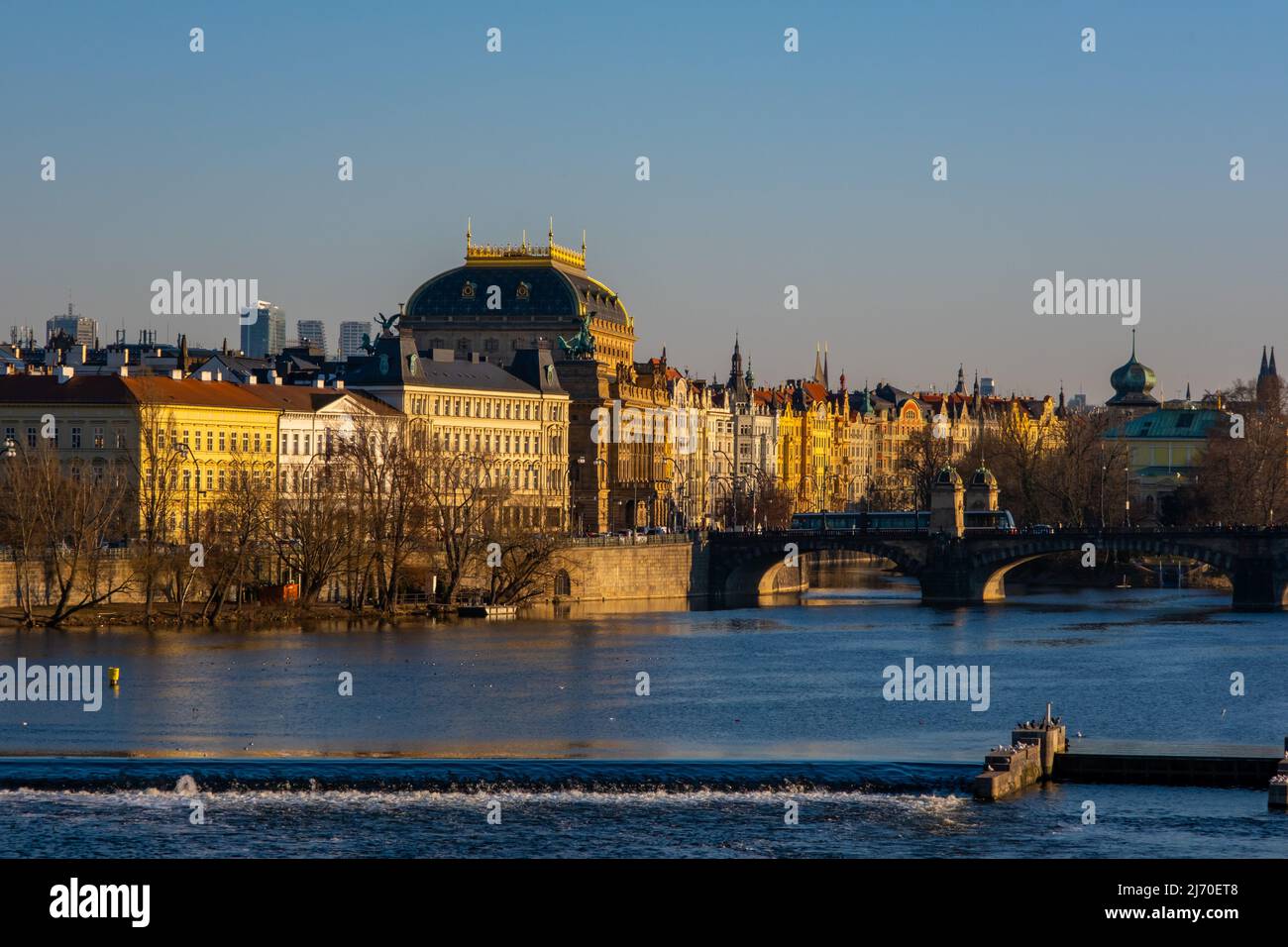 View of vltava river in prague hi-res stock photography and images - Alamy