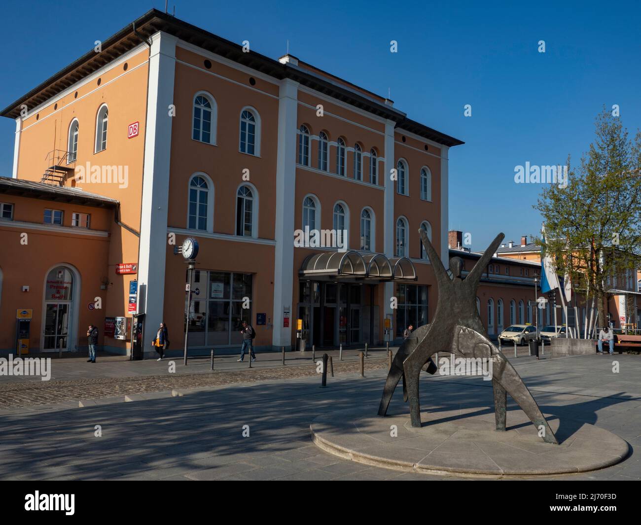 The building of the Passau railway station Stock Photo - Alamy