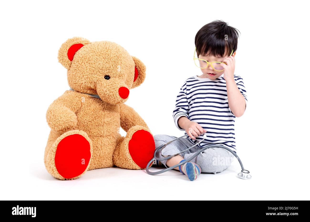 ittle boy playing act engineer, education concept Stock Photo - Alamy