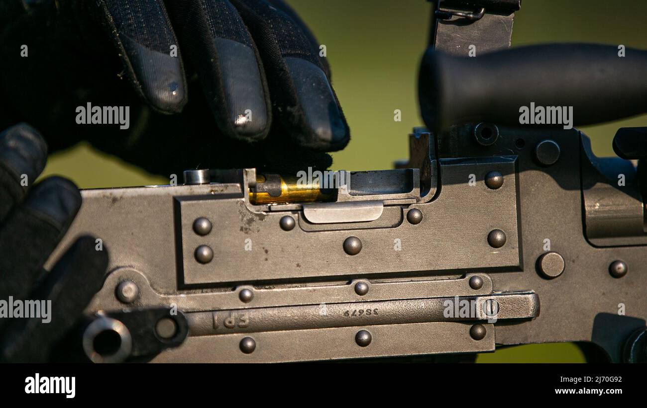 A U.S. Marine with 2d Combat Engineer Battalion, 2d Marine Division ...