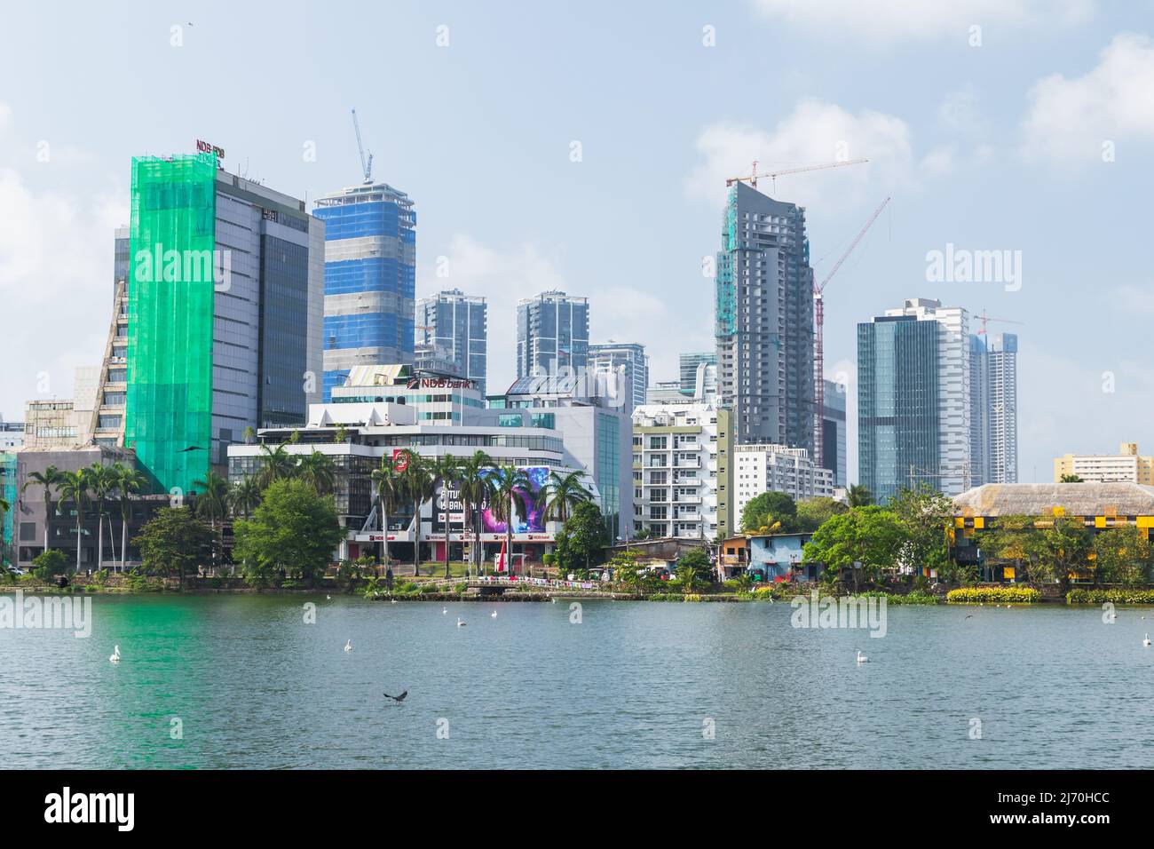 Colombo, Sri Lanka - December 3, 2021: Colombo city skyline with modern ...