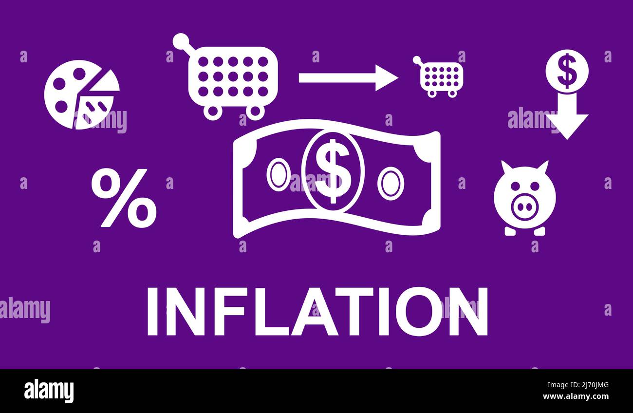 Illustration of an inflation concept Stock Photo - Alamy