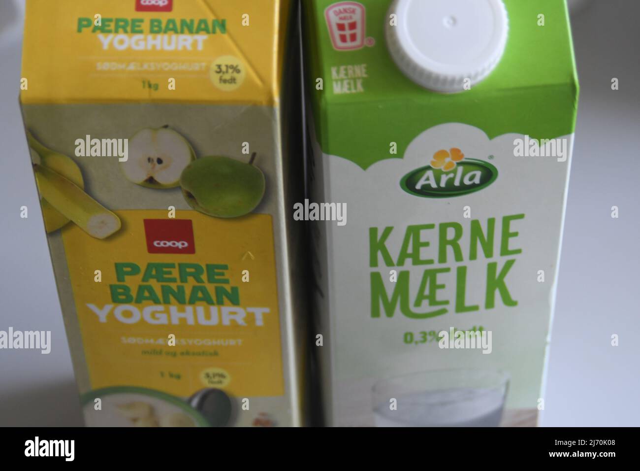Copenhagen/Denmark/05 May 2022/. Arla dairy products milk yogurt and ...