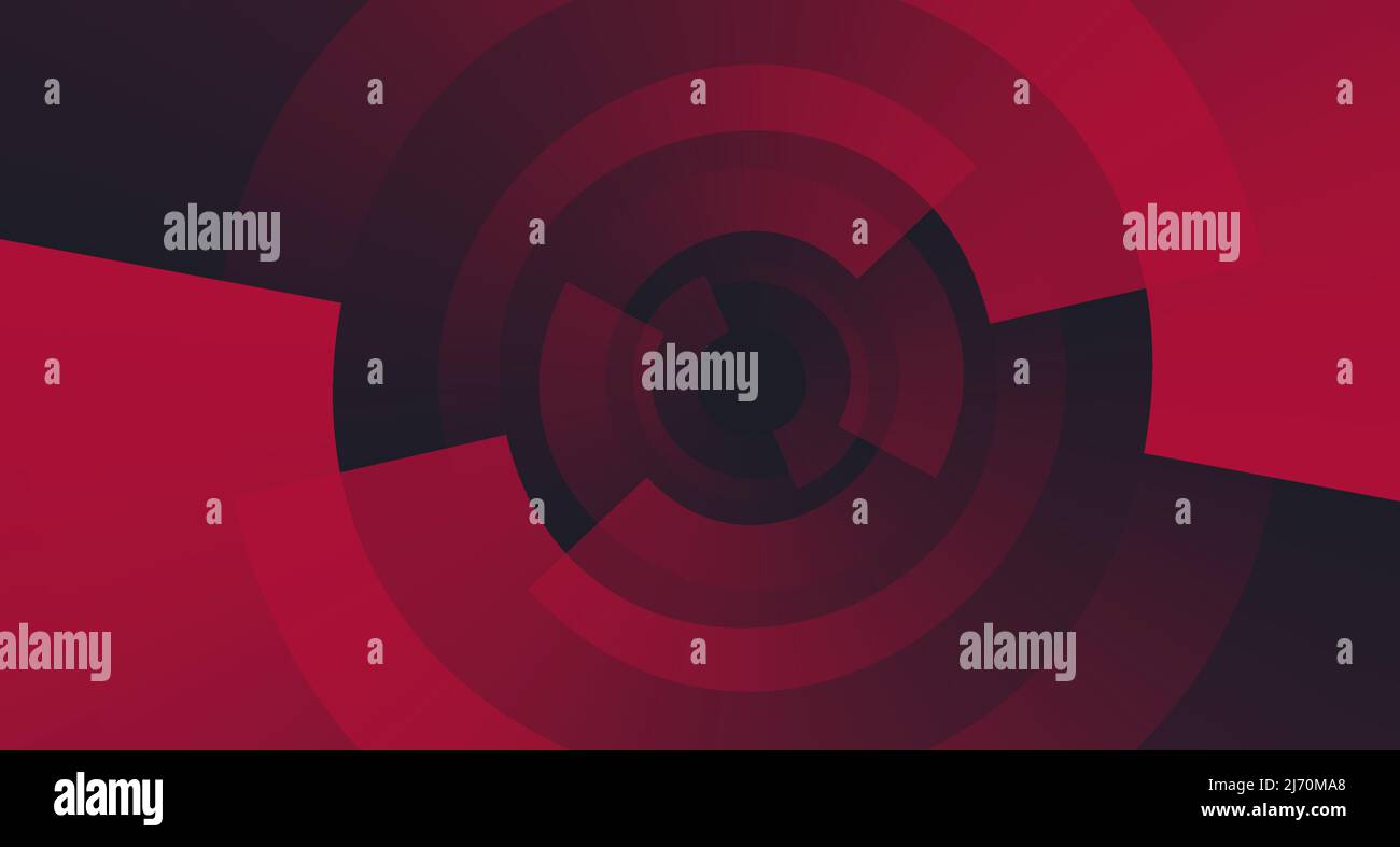 Dynamic abstract background, red layers rotating and creating circle ...