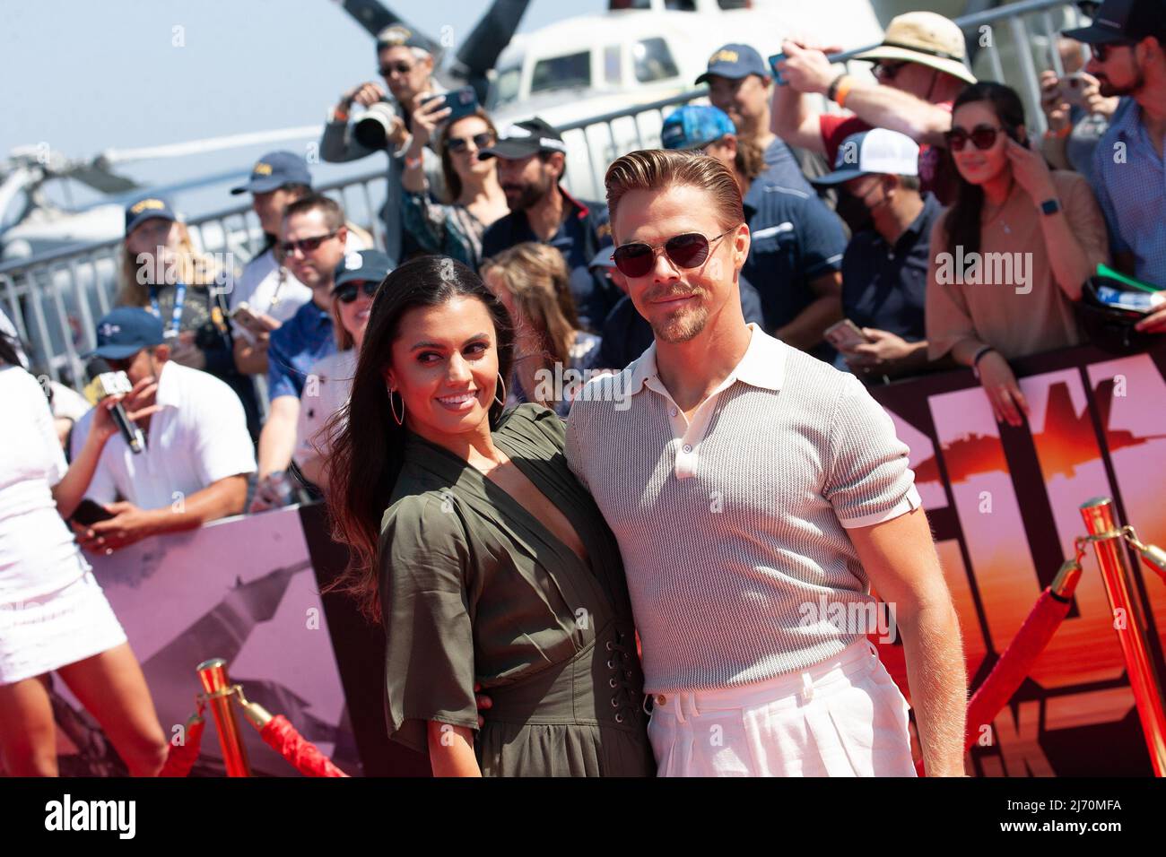 San Diego, CA - May 4: Hayley Erbert, Derek Hough attends the Top Gun ...