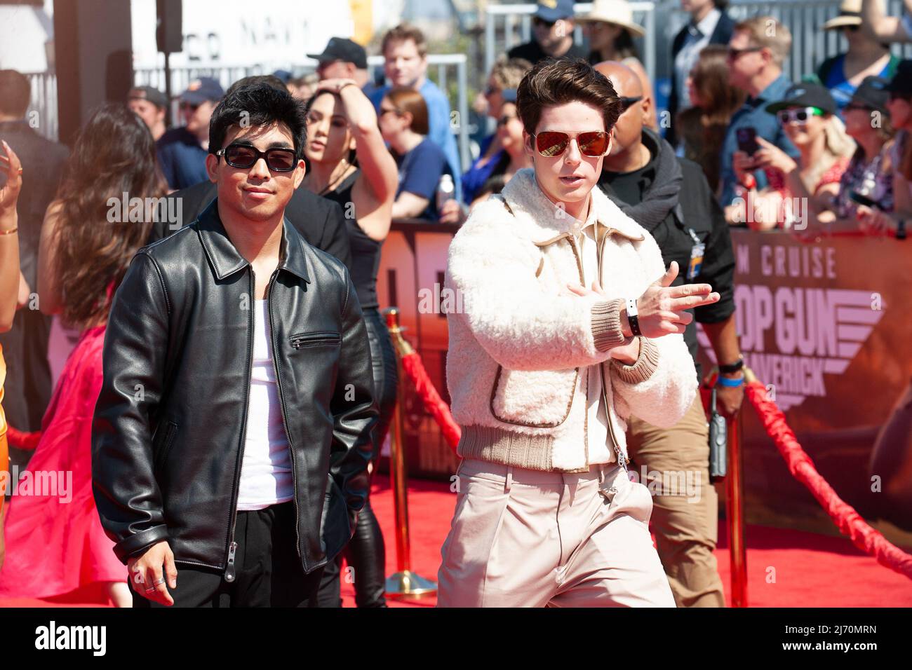 San Diego, CA. 4th May, 2022. Vinny Mui, Blake Gray attends the Top Gun ...